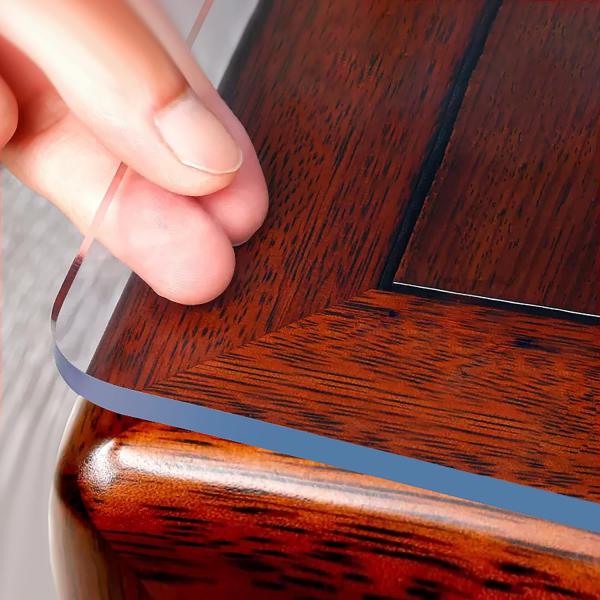 商品名: OstepDecor テーブルクロス 透明 デスクマット 70 x 120cm 厚さ2mm PVC製 テーブルクロス ビニール 透明〓布, 防塵・防水・耐久・耐熱 矩形サイズ選択可能，カスタマイズ可能 OstepDecor Cus...