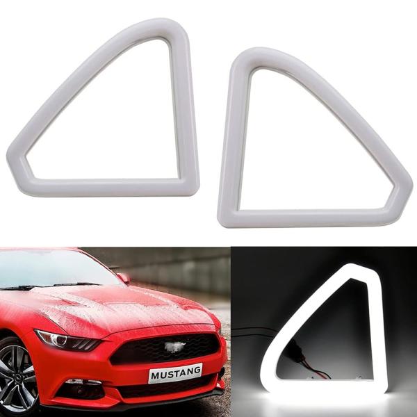 商品名: NSLUMO フロントグリル DRL LED ランニングライト 2015 2016 2017 マスタング用 ホワイト LED フロントグリル マウント アクセント デイタイム ライト アセンブリ OEM グリル FR3Z8200A...