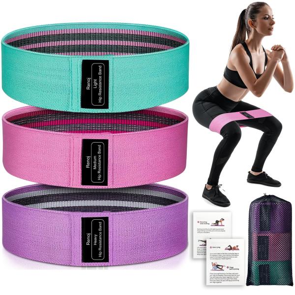 商品名: Booty Bands〓 レジスタンスバンド 3段階エクササイズバンド 脚とお尻用 Renoj Resistance Bands for Working Out, Exercise Bands Workout, 3 Booty B...