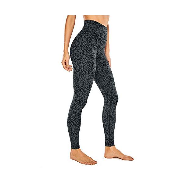 商品名:  CRZ YOGA Women's Naked Feeling I Workout Leggings 28 Inches - High Waisted Full-Length Yoga Pants Leopard Printed ...