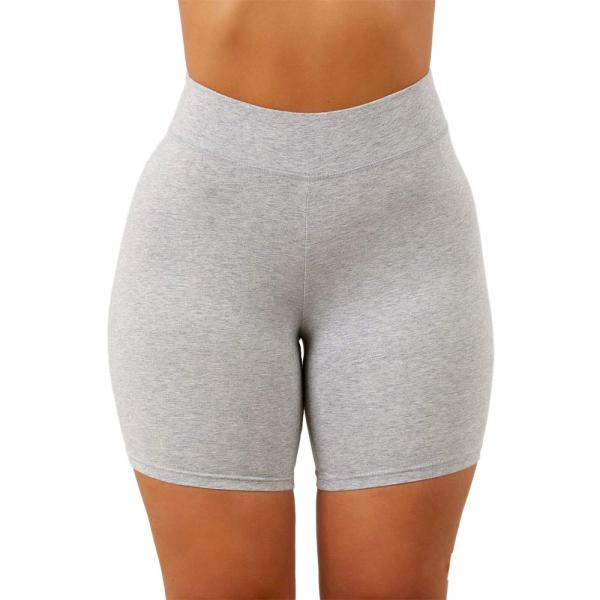 商品名: Aurgelmir レディース ワークアウトショーツ ハイウエスト ブーティ ジム ヨガパンツ ヒップアップ スポーツレギンス ベーシックバイカーショーツ US サイズ: X-Large カラー: グレー Aurgelmir Wo...