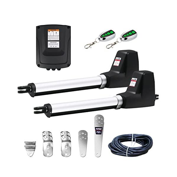 商品名:  TOPENS AT602 Dual Swing Gate Opener Medium Duty Automatic Gate Motor for Double Swing Gates Up to 18ft per Arm, El...