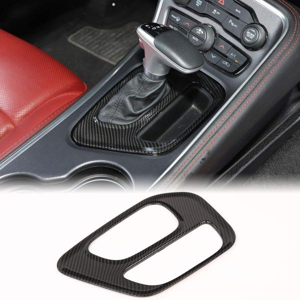 商品名: RT-TCZ ギアシフトパネルカバー インテリア装飾トリムキットアクセサリー Dodge Challenger 2015-2019 (カーボンファイバーグレイン) RT-TCZ Gear Shift Panel Cover Int...