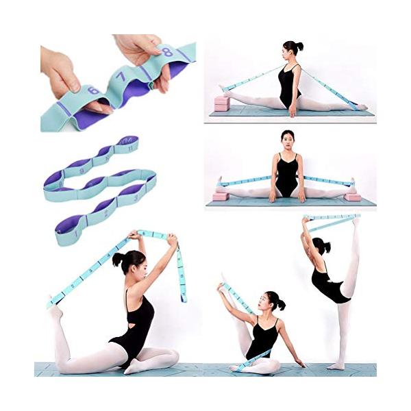 商品名:  Nitpicker Stretching Straps Hamstring Stretcher Device Elastic Exercise Band Yoga mat Carrying Straps Leg Exercise...