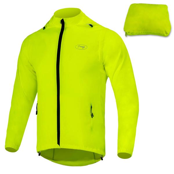 商品名:  Dooy Men's Cycling Bike Jacket Windproof Vest Lightweight Running Jacket High Visibility Windbreaker with Detachab...