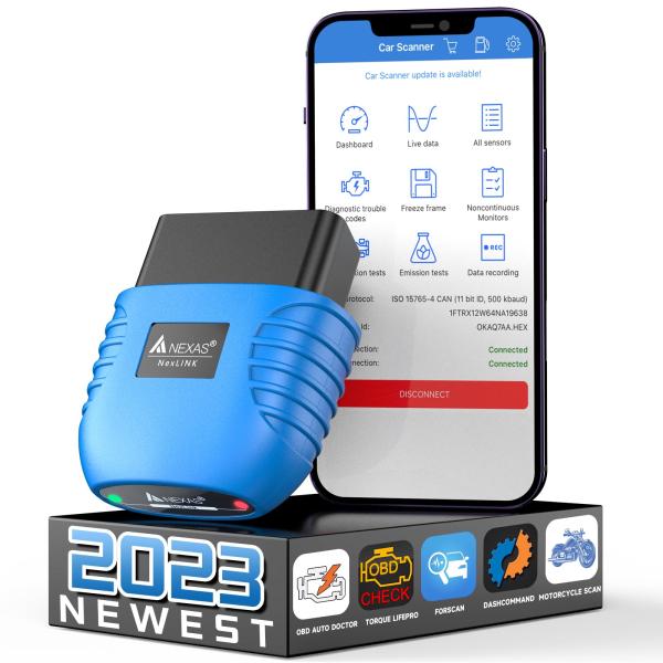 商品名:  NEXAS NexLink OBD2 Scanner Bluetooth 5.0,Wireless Compatible with Third-Party Apps,Car &amp; Motorcycle Universal ...