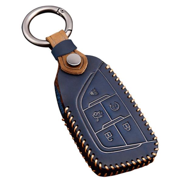 商品名: ontto 5ボタンキーフォブカバーホルダー 2019 2020キャデラック CT5スマートリモートキーレスブルー ontto 5-button Key Fob Cover Holder for 2019 2020 Cadilla...