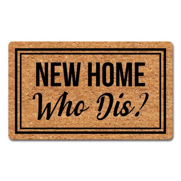 商品名:  MELODADDY Welcome Mat with Rubber Back (18 x 30) inchNew Home Who Dis Funny Doormat for Entrance Way Home Decor Ma...