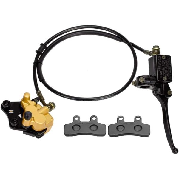 商品名HIAORS フロントディスクブレーキマスターシリンダーキャリパー ブレーキパッドアセンブリ付き 50cc 70cc 90cc SSR 110cc 125cc Atomik SSR アポロ 中国ダートバイク ピットバイク用HIAORS...