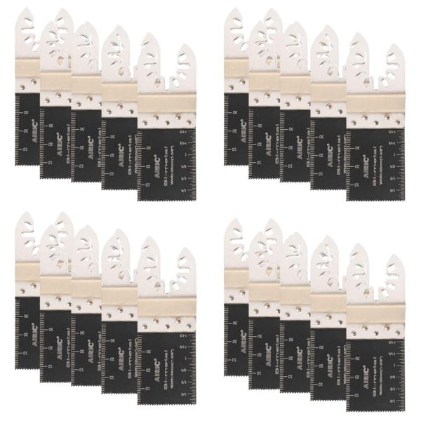 商品名:  AIRIC 20pcs Bi-Metal Oscillating Tool Blades for Metal Multitool Saw Blades Quick Release, Fits Dewalt Fein Black&...