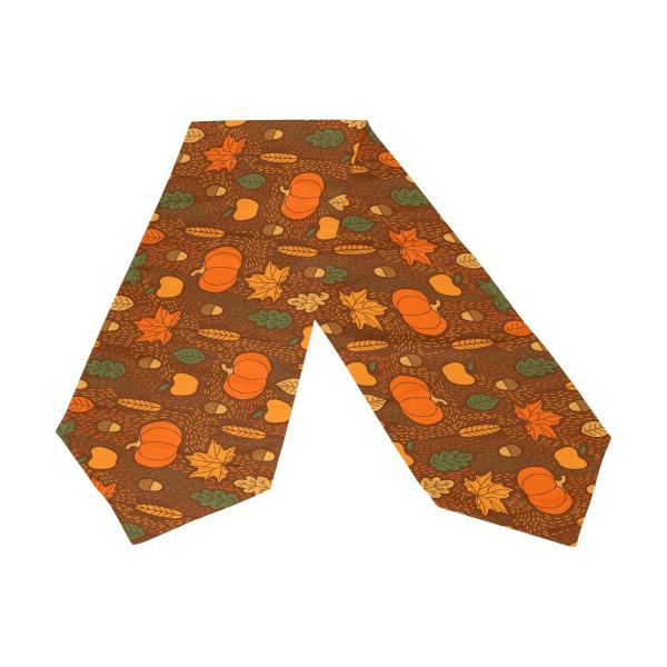 商品名: 両面 感謝祭 秋 メープルリーフ パンプキンテーブルランナー 長さ13 x 90インチ テーブルクロス ランナー 結婚式 パーティー ホリデー キッチン ダイニング ホーム 日常の装飾 Double-Sided Thanksgiv...