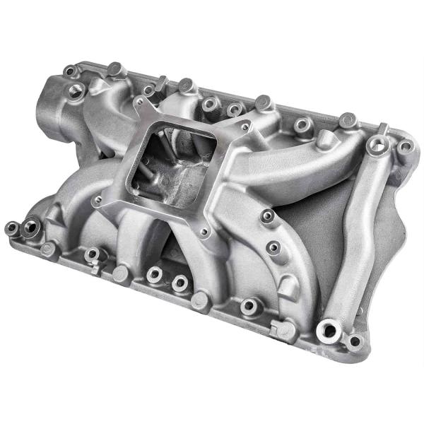 商品名: JEGS インテークマニホールド 1969-1996 スモールブロック フォード 351 ウィンザー用 - ハイライズ シングルプレーン オープンプレナム - スクエアボア 4150/4160フランジ - 5.75インチ キャブ ...