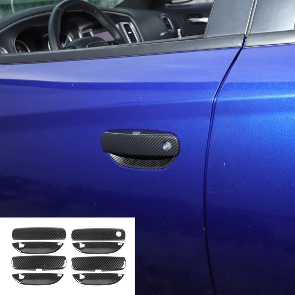 商品名: RT-TCZ Dodge Charger 外装ドアハンドル トリムカバー カーボンファイバー3 RT-TCZ for Charger Door Handle Bowl Cover Trim for Dodge Charger 20...