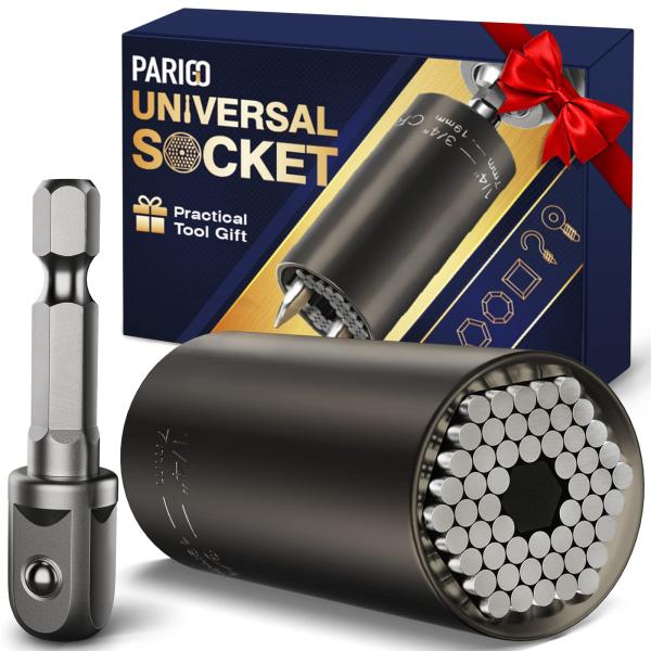 商品名:  Christmas Stocking Stuffer Gifts for Men - Super Universal Socket Tools Gifts for Dad, Socket Set with Power Drill...
