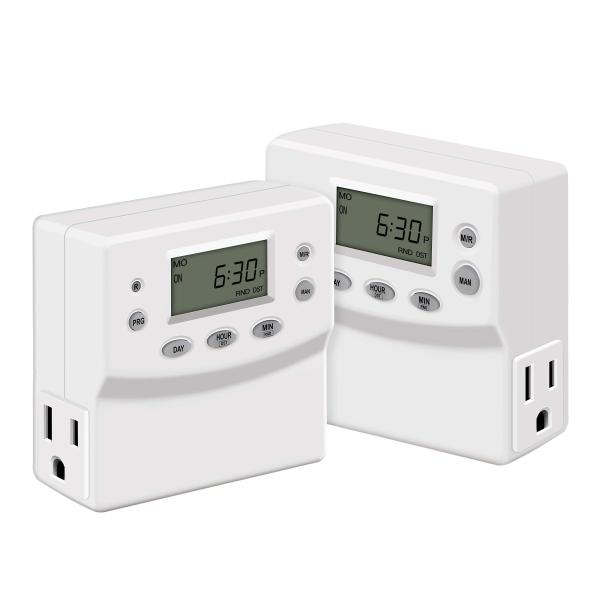 商品名:  TOPGREENER Heavy Duty 7 Day Programmable Plug-in Digital Timer for Lights, Electrical Outlets, Grounded Outlet, Ra...