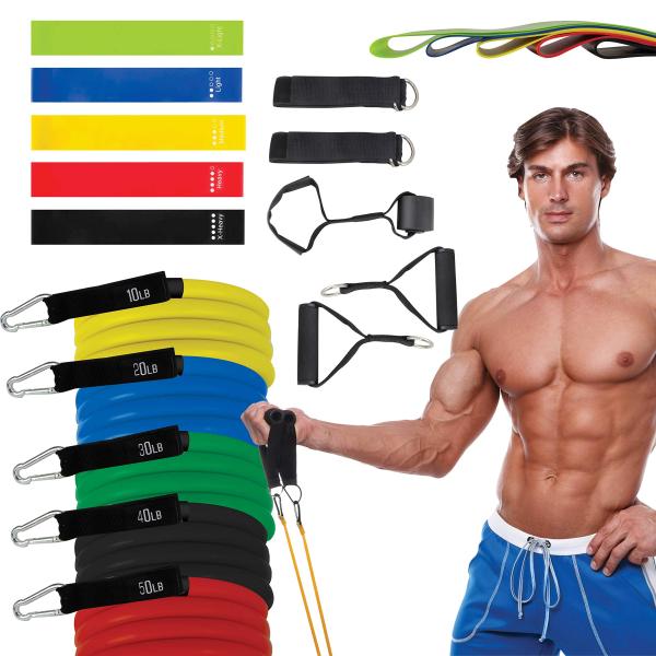 商品名:  Mototeks Resistance Band Exercise Bands with Handles and Latex Loop Band, Training Tubes with Door Anchor &amp; An...