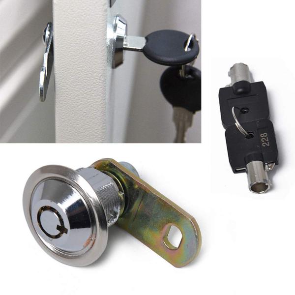 商品名:  Newsmarts Tubular Cam Lock with 5/8” Cylinder for Cabinet Tool Box 180 Degree Turn Replacement, Chrome Finishブランド:...