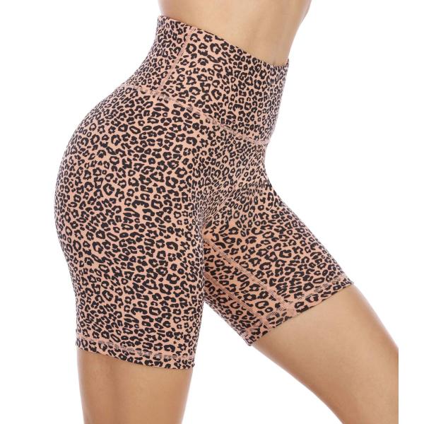 商品名:  OVRUNS Biker Shorts for Women High Wasit Printed Yoga Shorts with Pockets Leopard Workout Running Athletic Cheetah...