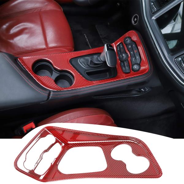 商品名: RT-TCZ ギアシフトパネルトリムカバー チャレンジャーレッドカーボンファイバー15+用 RT-TCZ for Challenger Gear Shift Panel Trim Cover for Dodge Challenge...