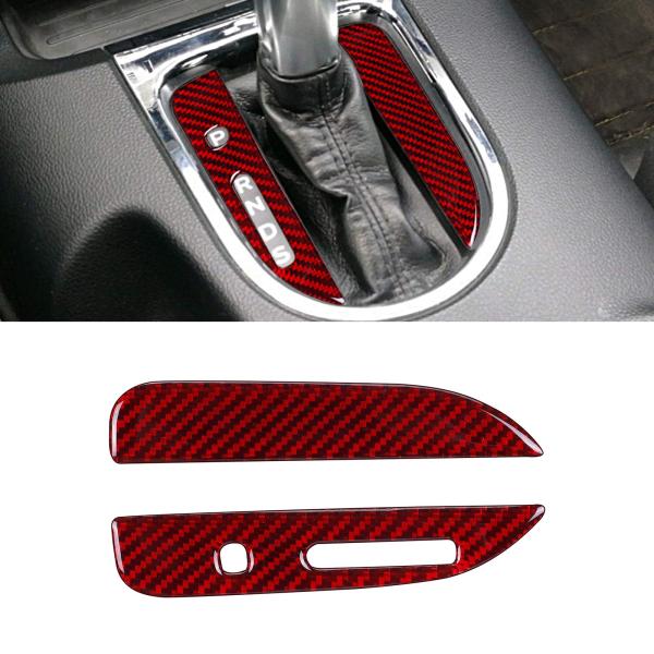 商品名:  YAMUDA Compatible with 2PCS Carbon Fiber Sticker Car Gear Decorative Accessories for Ford Mustang 2015 2016 2017 2...