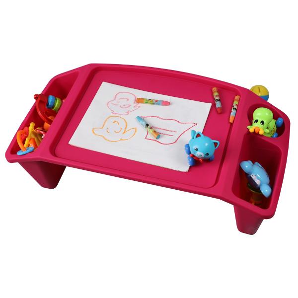 商品名:  Kids Lap Desk Tray, Portable Activity Table, Pink, Set of 12ブランド: Basicwise商品サイズ: Set of 12高さ: 62cm横幅: 45cm奥行: 31c...