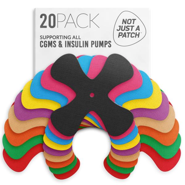 商品名:  Not Just A Patch X-Patch CGM Sensor Patches (20 Pack) - Water Resistant Omnipod 5 Adhesive Patches - Durable for A...