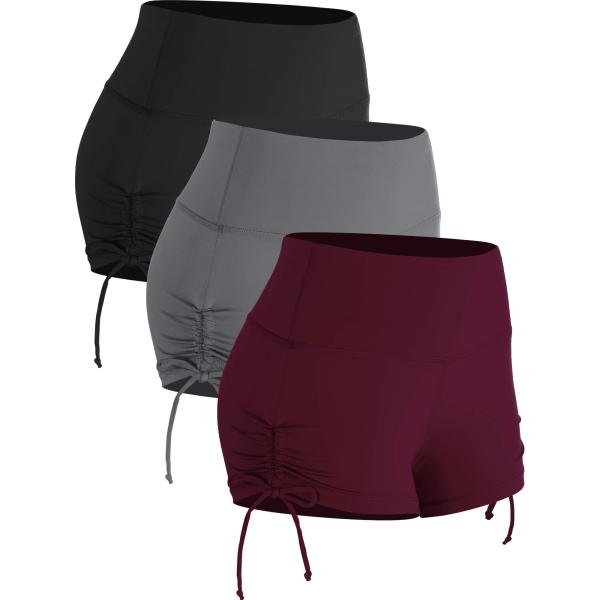 商品名:  CADMUS Athletic Booty Shorts for Women 3 Pack High Waisted Workout Pro,1021,Black,Grey,Wine Red,Mediumブランド: CADMUS...
