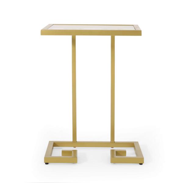 商品名:  Christopher Knight Home Hickson END Table, Gold + Clearブランド: Christopher Knight Home高さ: 65cm横幅: 39cm奥行: 18cm重量: 56...