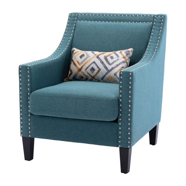 商品名:  Dolonm Accent Chair with Arms Mid Century Modern Decorative Side Chair Upholstered Reading Chair with Wood Legs Na...