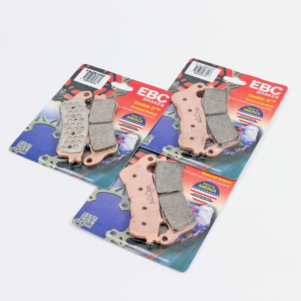 商品名: フロントとリア EBC HH ブレーキパッド - 3ペア - FA388HH x 2 FA261HH x 1 FRONT AND REAR EBC HH BRAKE PADS - 3 PAIR - 2x FA388HH, 1x F...