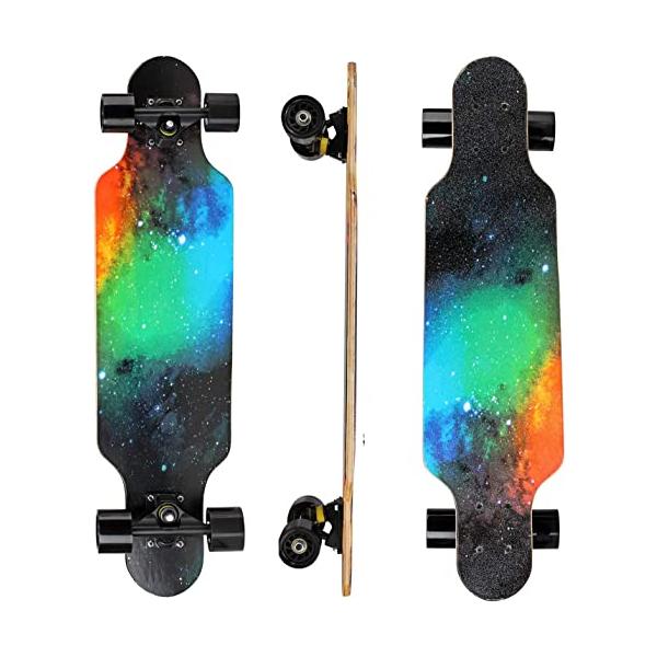 商品名:  31" Longboard 7 Layers 31"x8" Skateboard Pro Complete 7Ply Maple Complete Cruiser for Cruising, Carving, Free-Styl...
