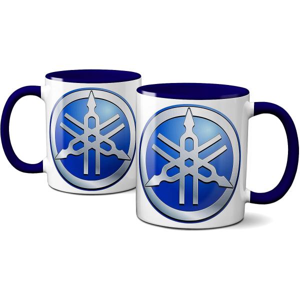 商品名Mafia Mugs Yamaha Motorcycle 11oz Coffee Mug with Blue Logo Handle and Insideブランド：Mafia Mugs商品サイズ：11oz高さ：15.2 cm横幅：15...