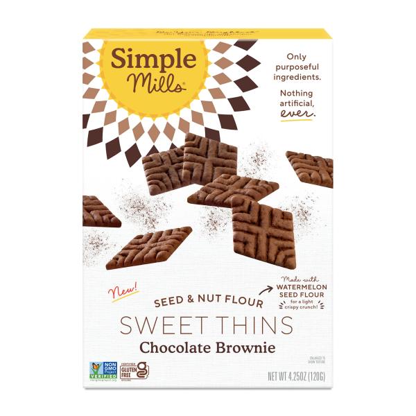 商品名: Mills Sweet Thins Cookies, Seed and Nut Flour, Chocolate Brownie - Gluten Free, Paleo Friendly, Healthy Snacks, 4.2...