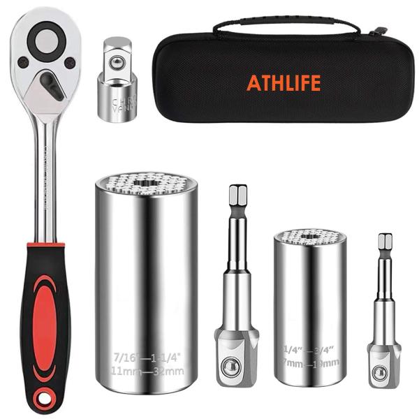 商品名:  Athlife Universal Socket Wrench Set (11-32mm 7-19mm) Professional Sockets Tools Multi-function Wrench Repair Tool ...