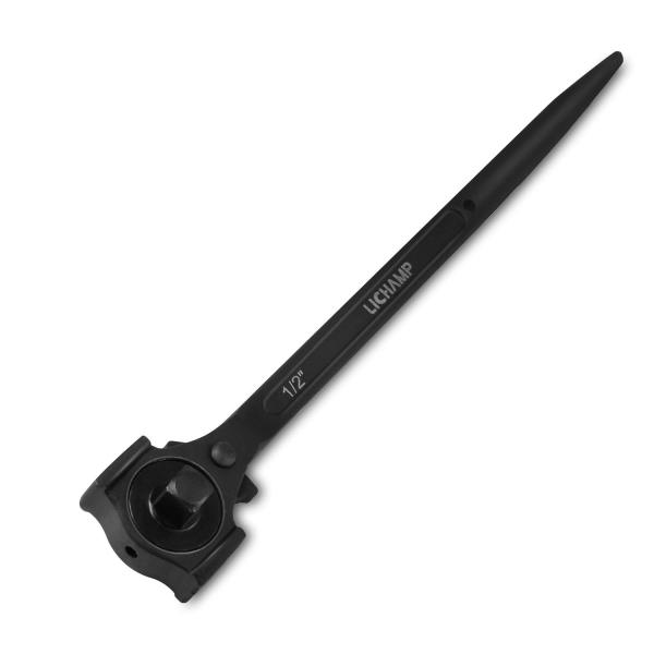 商品名: Lichamp 12.4インチ ラチェットスパッドレンチ ハンマーヘッド付き 3/8インチ x 1/2インチ ドライブ デュアルヘッド ラチェット ロングハンドル スパッドバーレンチ 建設作業用 Lichamp 12.4 inch...