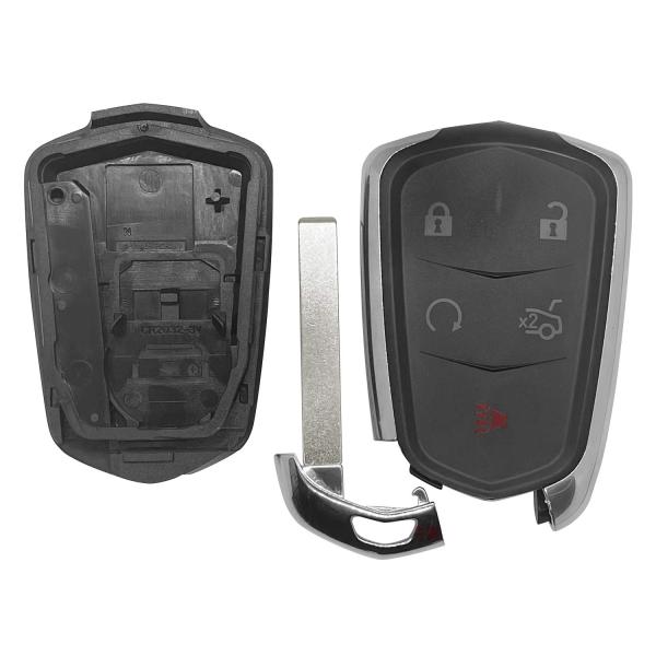 商品名: AutoKeyMax アンカットキーフォブシェルパッドケース キャデラック ATS CT6 CTS SRX XT5 XTS 5ボタンリモートHYQ2AB (1) AutoKeyMax Uncut Key Fob Shell Pad...