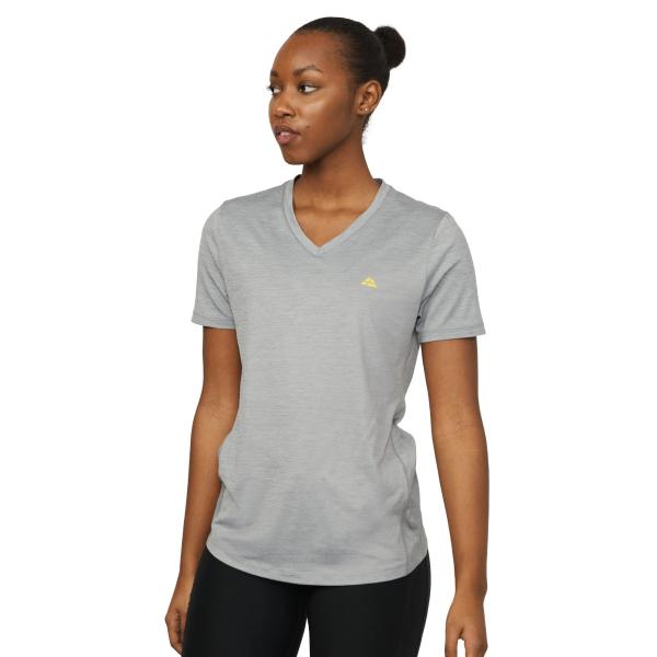 商品名:  DANISH ENDURANCE Women's Fitness T-Shirt, V-Neck Gym Top, Activewear, Workout Shirt for Sports, Yoga, Grey M〓lange...