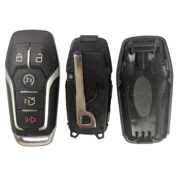商品名: AutoKeyMax アンカットキーフォブケース シェルのみ フォードF150 マスタング エクスプローラー エッジ フュージョン 5ボタン M3N-A2C31243300 (1) AutoKeyMax Uncut Key Fob...