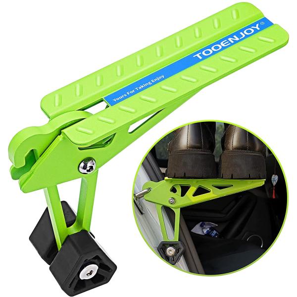 商品名: TOOENJOY 車のドアステップ 車用サイドステップ 車のドアサイドペダル 両足で立ち 多機能 折りたたみ式 取り付け簡単、洗車補助,ほとんどの車、SUV、ジープ、軽トラックなどに適用 最大荷重180kg (グリーン) TOOE...