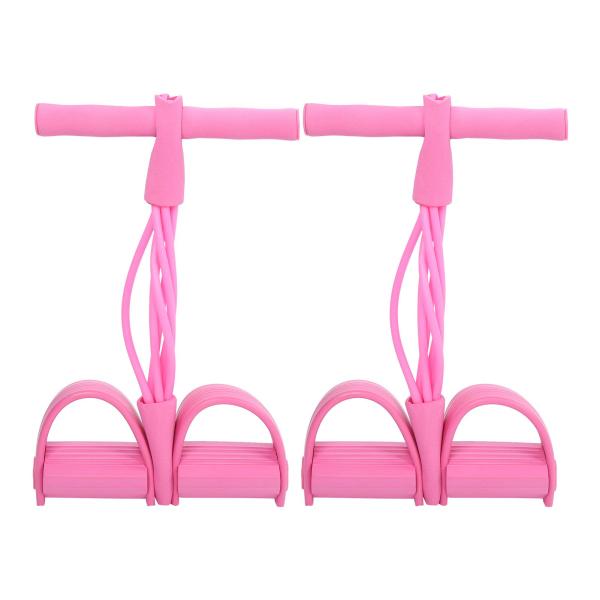 商品名:  Drfeify Pedal Resistance Band, 4 Tube Elastic Pull Rope Sit Up Training Pedal Resistance Band Yoga Stretching Fitn...