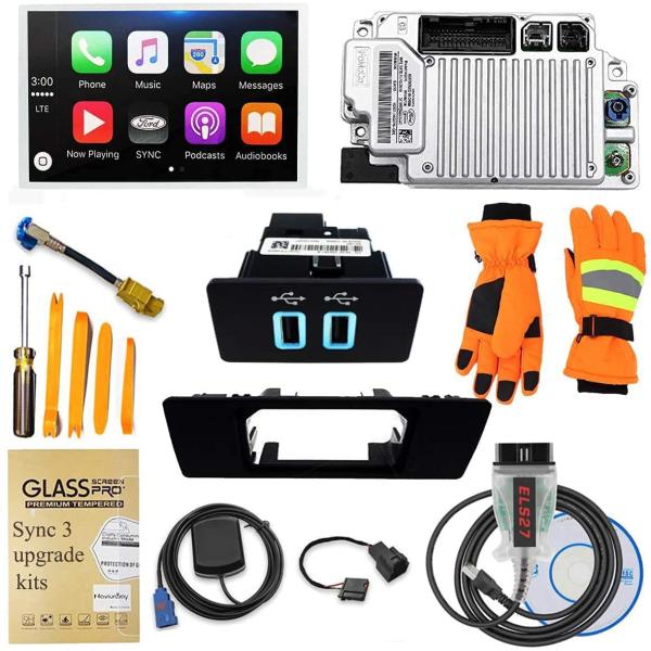 商品名: 2021 SYNC 3 アップグレードキット 2015年フォードエクスプローラー用 SYNC 2からSYNC3.4 MyFord Touch (MFT)対応 Carplay対応 8インチスクリーン、GPSナビゲーションアンテナ、A...