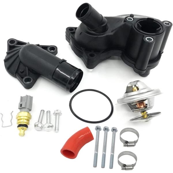商品名Mid Valley サーモスタット&amp;ハウジングキット 取り付けキット付き 2005-2010 フォード マスタング V6 4.0LMid Valley - Thermostat &amp; Housing Kit w/Ins...