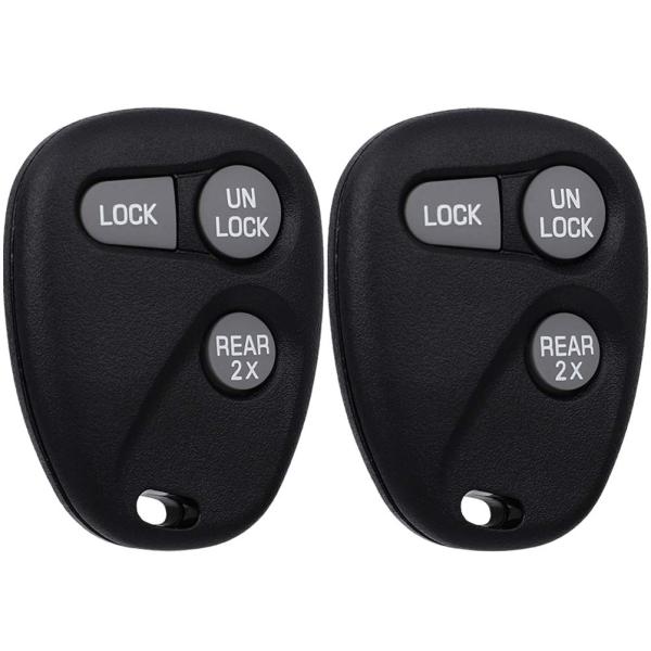 商品名: ECCPP X 2 キーレスエントリー リモートキーフォブ 交換用 1997-2002 シボレー用 オールズモビルエクスプレス/ソノマ/アストロ/サバーバン1500/タホ/ユーコン/ジミー/サバナ/ブラバダ FCC 1620790...