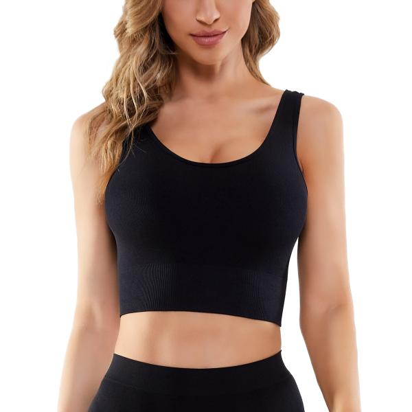 商品名:  YADIFEN Longline Sports Bras for Women Comfortable Yoga Bras Compression Bra Workout Crop Tank Topブランド: YADIFEN商品サ...