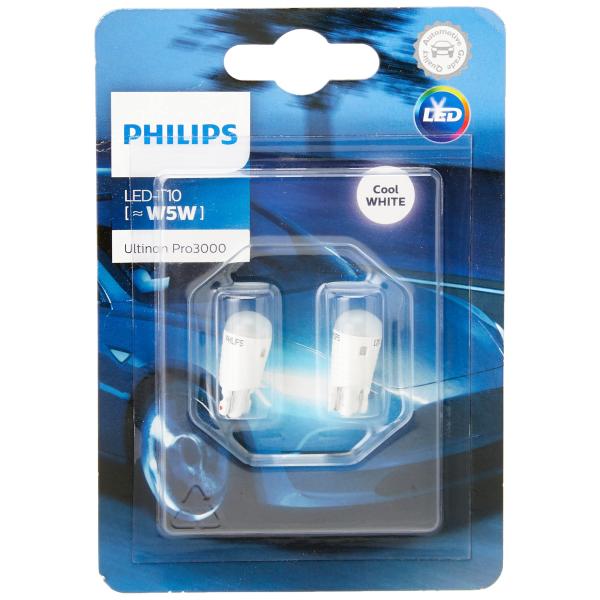 商品名: Par L〓mpadas Led Philips Ultinon Pro3000 Philips Ultinon Pro3000 LED T10 car signaling bulb (W5W), 6.000K cool whit...