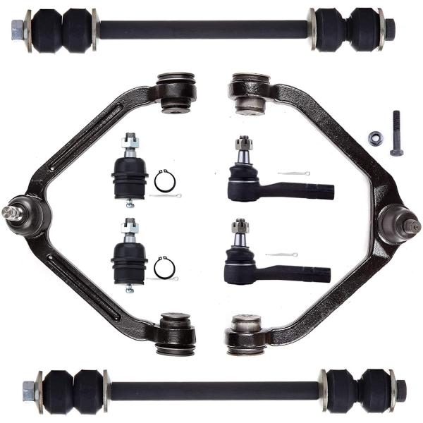 商品名:  ECCPP - 8PCS Front Upper Control Arm w/Ball Joint + Sway Bar + Outer Tie Rods + Lower Ball Joint Compatible For Fo...