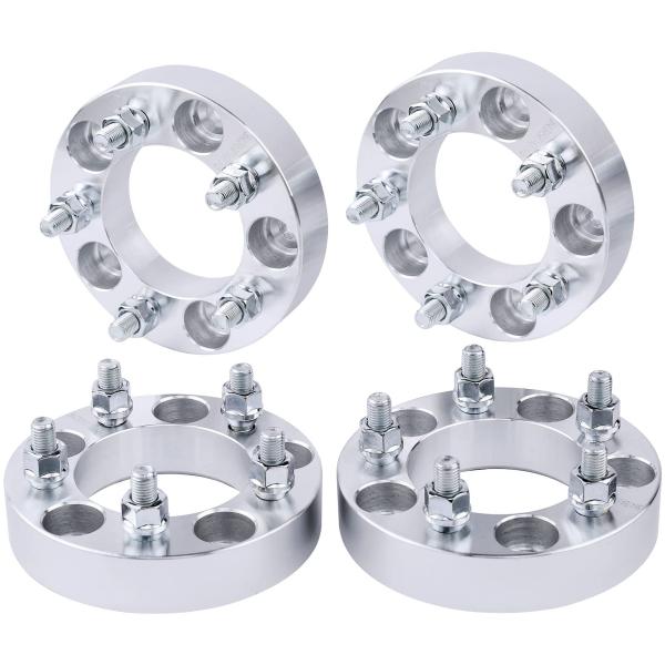 商品名: DCVAMOUS 5x4.5 - 5x5.5 ホイールアダプター 1.25インチ フォードジープ5ラグと互換性あり 5x114.3から5x139.7 ホイールアダプター 1/2インチ スタッド ラングラー グランドチェロキー リバ...