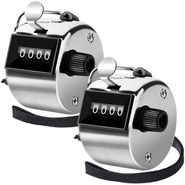 商品名: FEBSNOW 2パック ハンドタリーカウンター 4 デジタルクリックカウンター スポーツロー 学校イベント用 (メタリック) FEBSNOW Hand Tally Counter 4 Digital Clicker Counte...