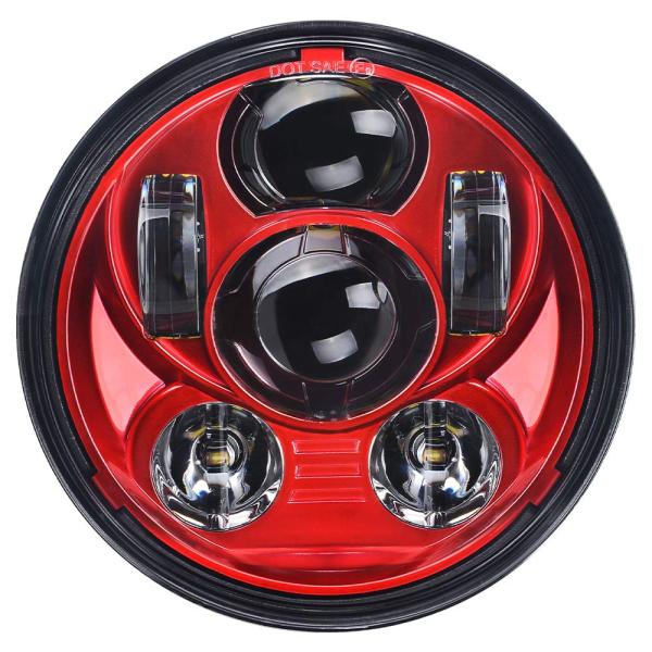 商品名: Lusgwufad 5-3/4 5.75 inch LED Motorcycle Headlight for Harley Davidson 883 Sportster Iron Dyna Street Bob Headlamp ...