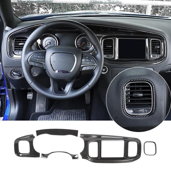 商品名:  Hoolcar Interior 8.4 Inch Screen Center Console Dashboard Trim for 2015-2020 Dodge Charger, Carbon Fiberブランド: Hool...